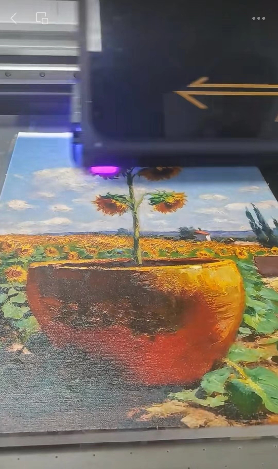 6090 uv printer How to print a beautiful oil painting? Relief with ...